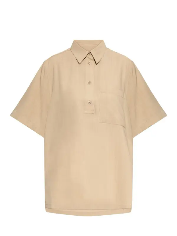 TOTEME Loose-fit Pocket Top - Beige