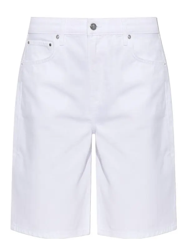 ANINE BING Jasper Denim Shorts - White