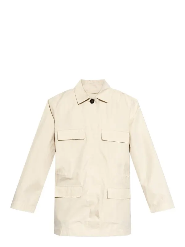 TOTEME Oversized Jacket With Classic Collar And Four Pockets - Beige