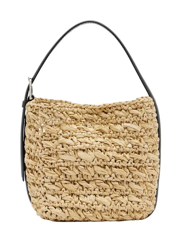 TOTEME Small Raffia Top-handle Bag - Beige