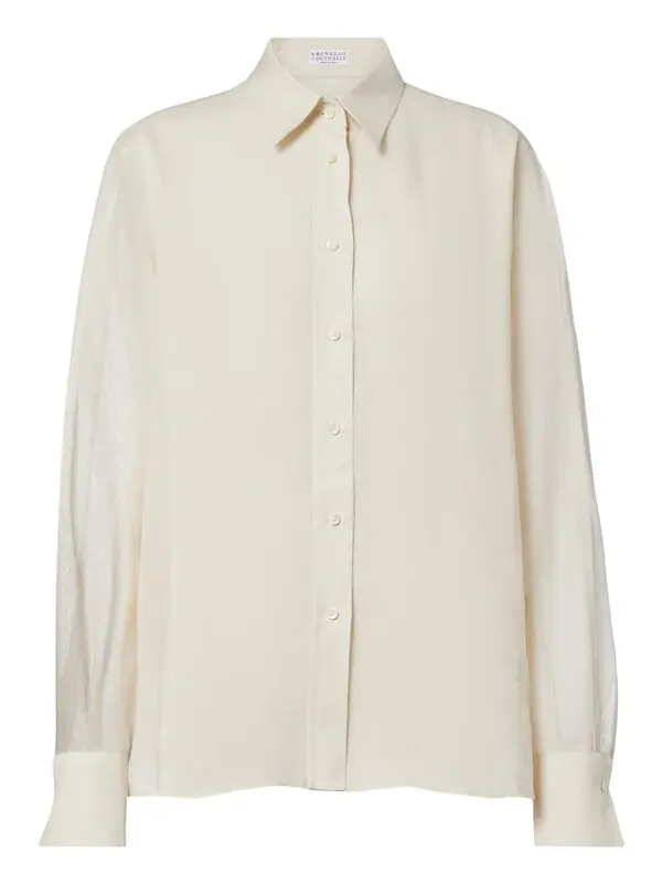 Brunello Cucinelli Linen Shirt - White