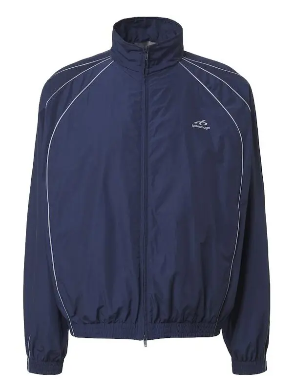 Balenciaga Cotton-blend Track Jacket - Blue