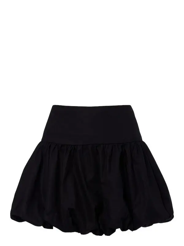 Faithfull The Brand Saskia Cotton Miniskirt - Black