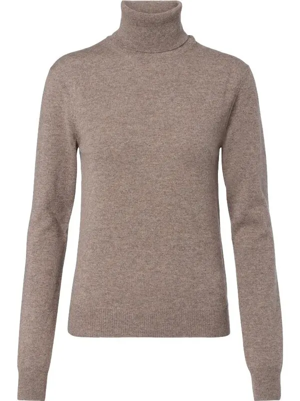 Saint Laurent Cashmere Turtleneck Sweater - Beige