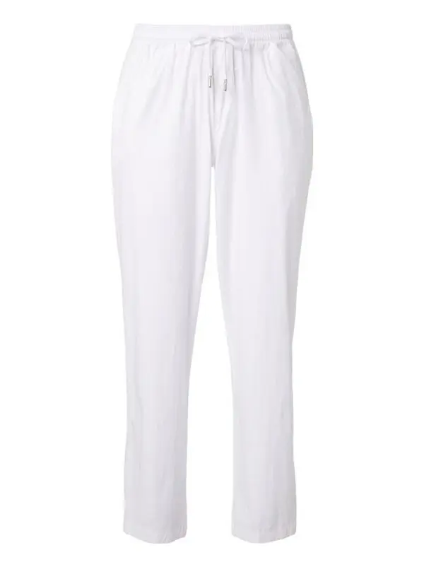 Fedeli Cotton-blend Straight Leg Pants - White
