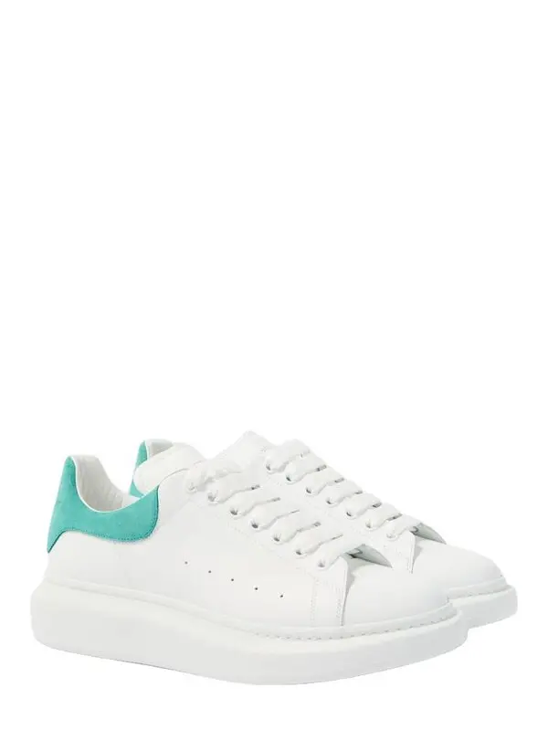 Alexander McQueen Oversized Leather Sneakers - White