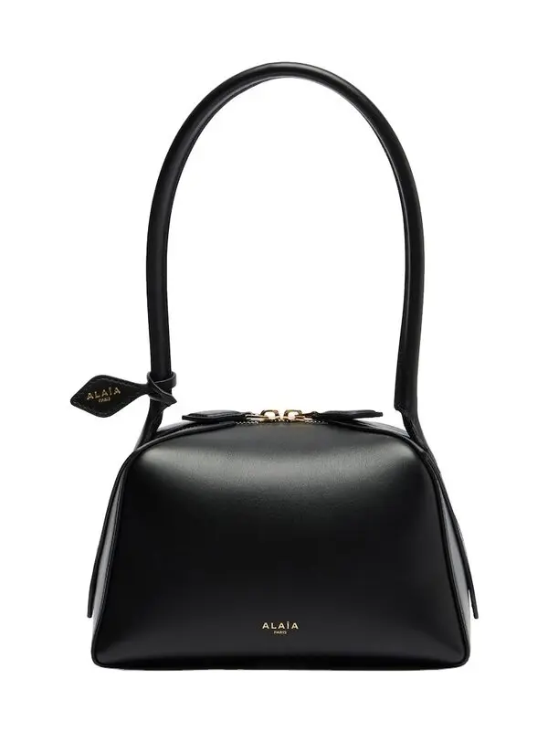 Alaïa Le Bouledogue Small Leather Tote Bag - Black