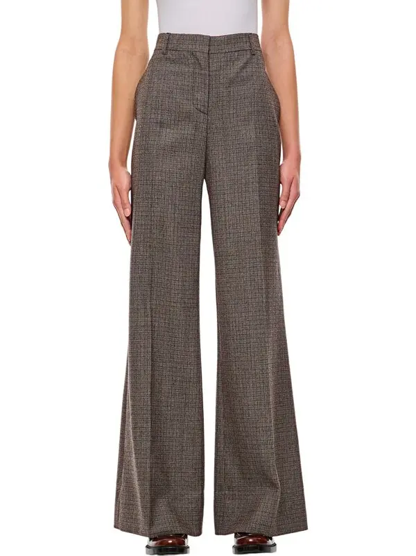 Stella McCartney Grey Flared Trousers - Multicolor