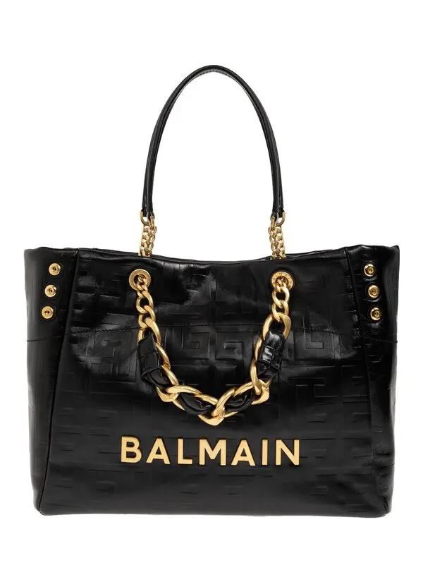 Balmain 1945 Soft Shopper Bag - Black