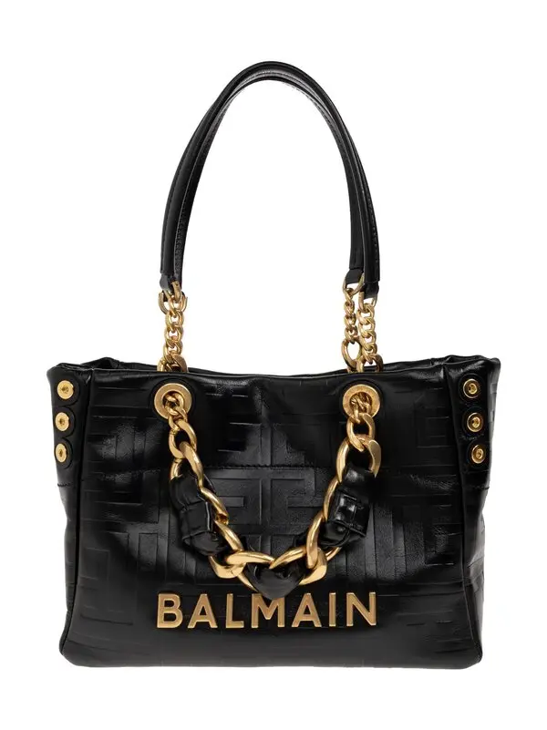 Balmain Small 1945 Soft Bag - Black