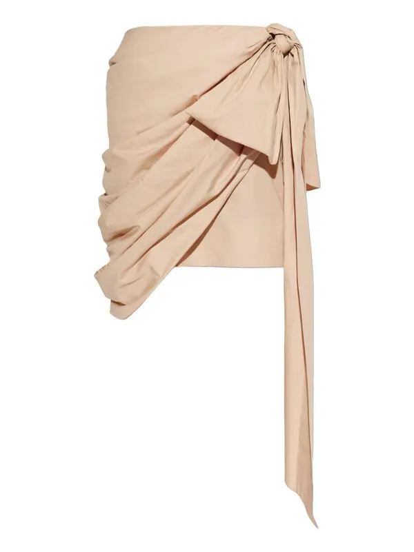 Chloé Asymmetrical Draped Skirt - Beige