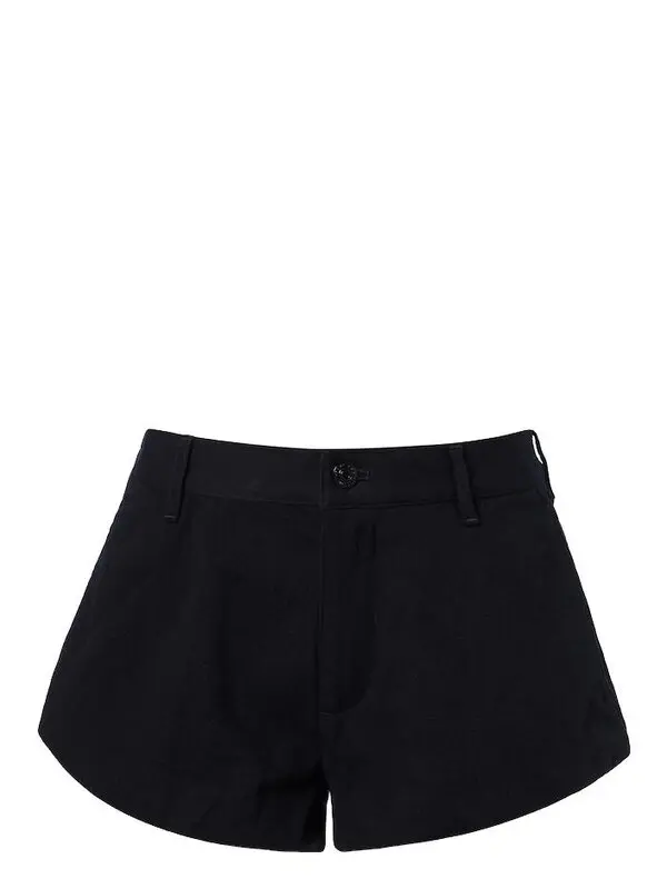 FRAME Shell Denim Shorts - Black