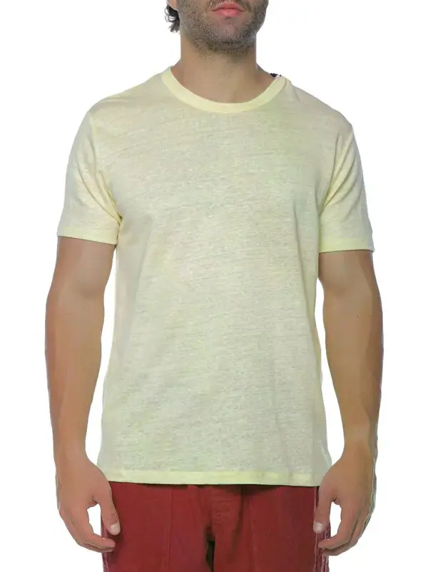 MC2 SAINT BARTH Ecstasea Logo-embroidery T-shirt - Yellow