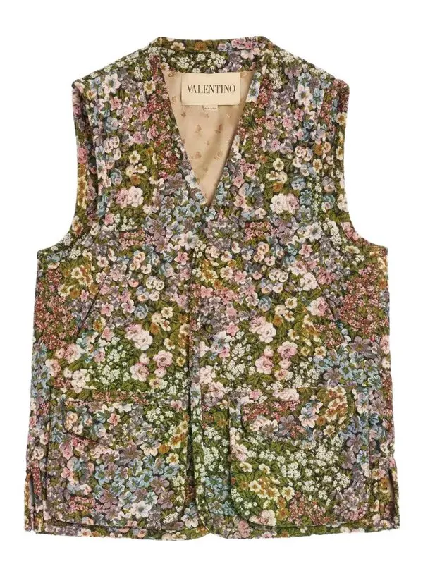 Valentino Garavani Gobelin Jacquard Waistcoat - Black