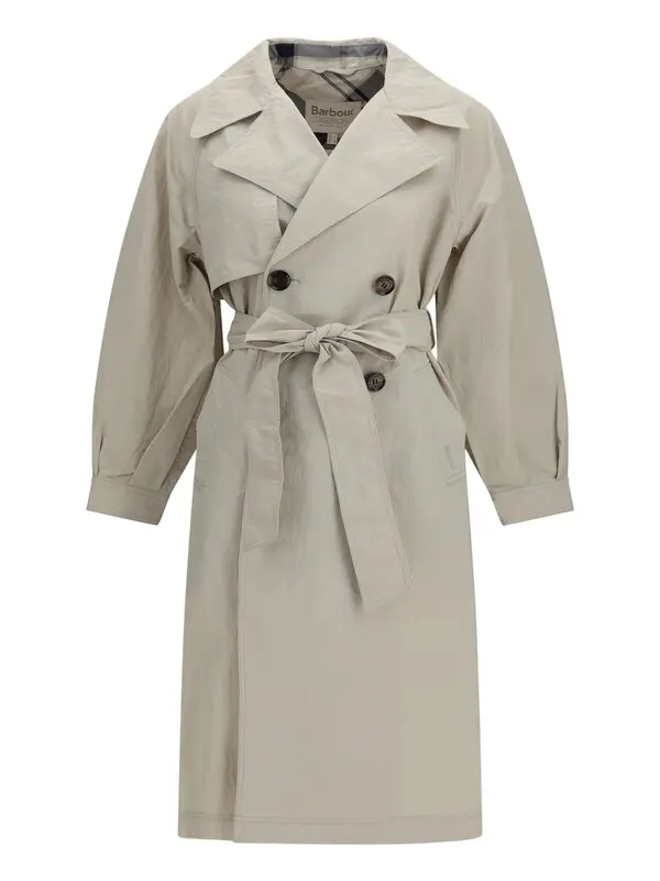 Barbour Layla Rain Trench Coat - Beige