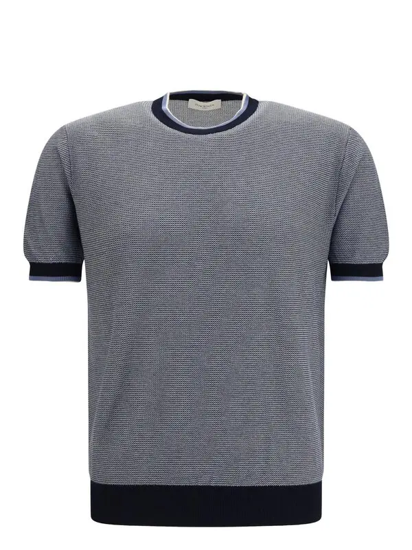 PIACENZA CASHMERE 1733 Short-sleeve Cotton Polo - Multicolour