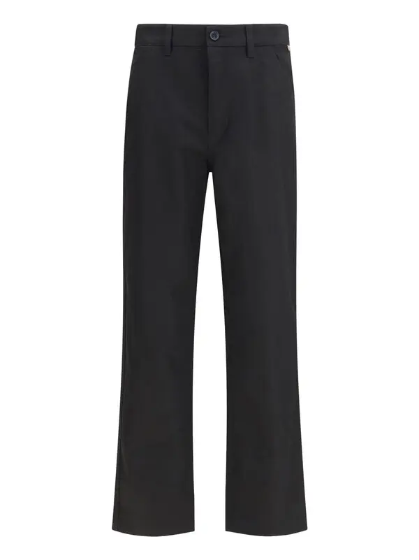 Burberry Cotton Twill Chino Pants - Black