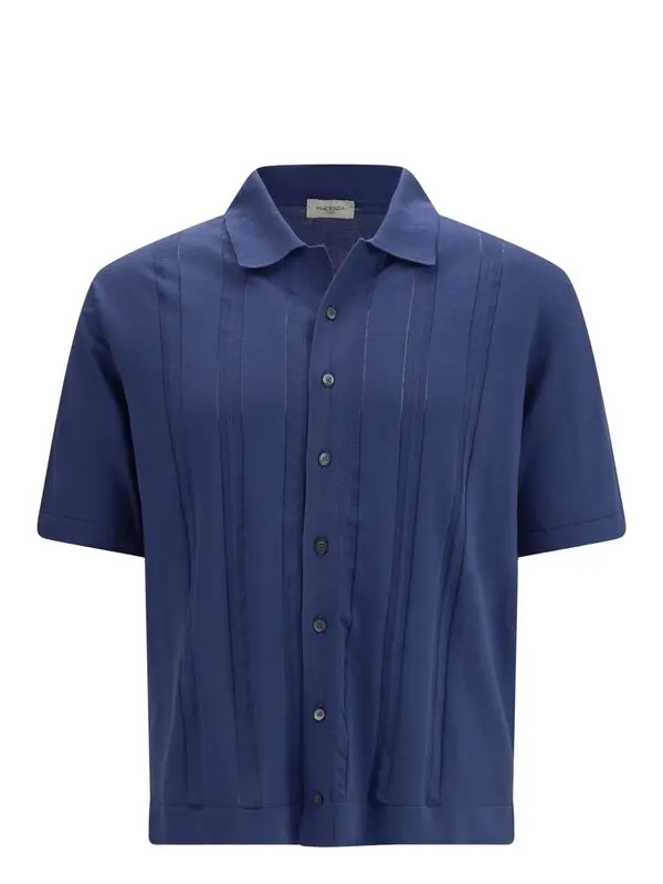 PIACENZA CASHMERE 1733 Cotton Polo - Blue