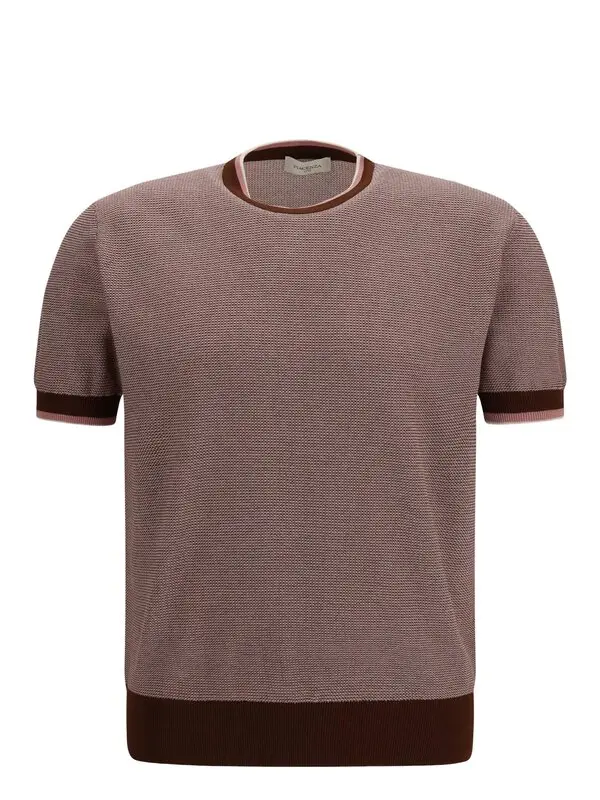 PIACENZA CASHMERE 1733 Short-sleeve Cotton Polo - Pink