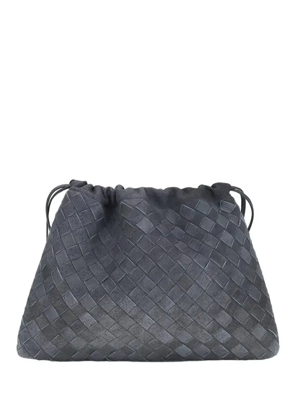 Bottega Veneta Pouch Dustbag Woven Suede - Blue
