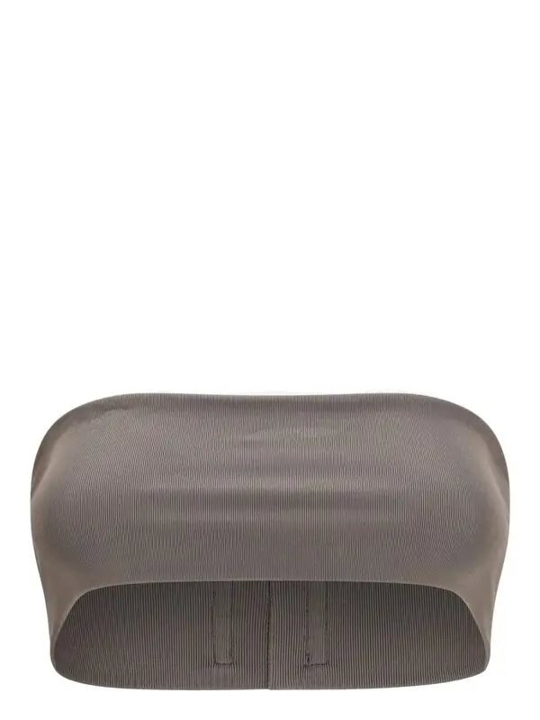 Rick Owens Stretch Knit Bandeau Top - Grey