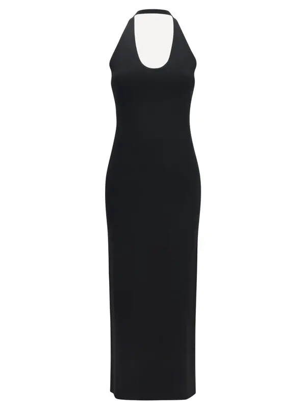 TOTEME Halter-neck Knit Dress - Black