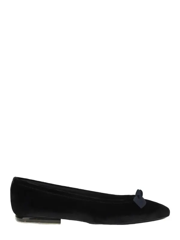 Loro Piana Primula Ballerinas With Tortoiseshell Heel - Black