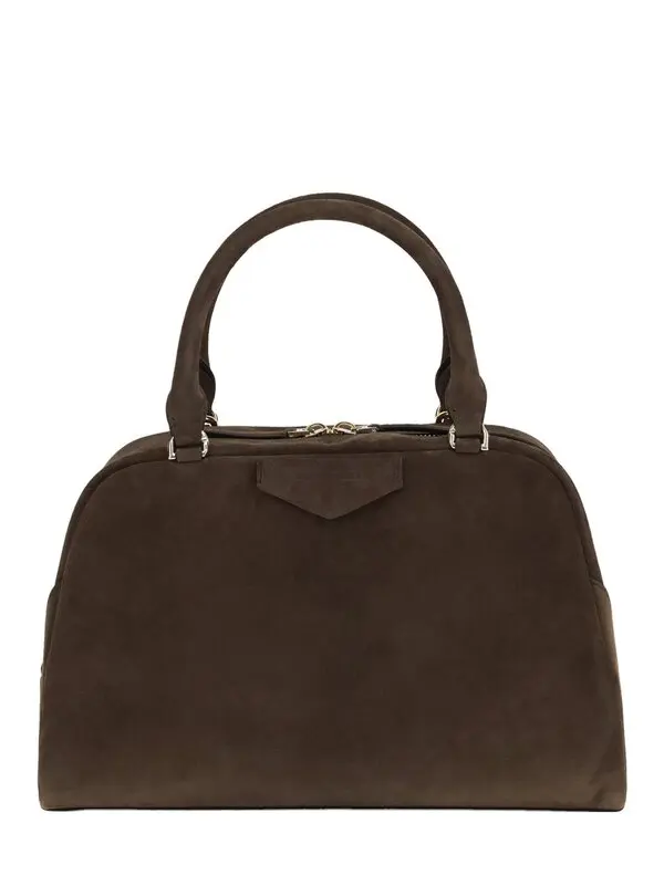 Givenchy Antigona East-west Soft Medium Suede Handbag - Brown