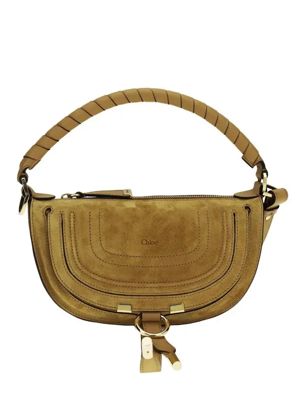 Chloé Marcie Suede Mini Shoulder Bag - Brown