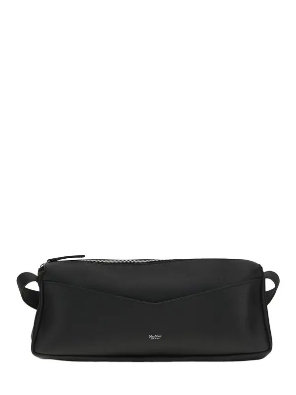Max Mara Skipper Leather Shoulder Bag - Black