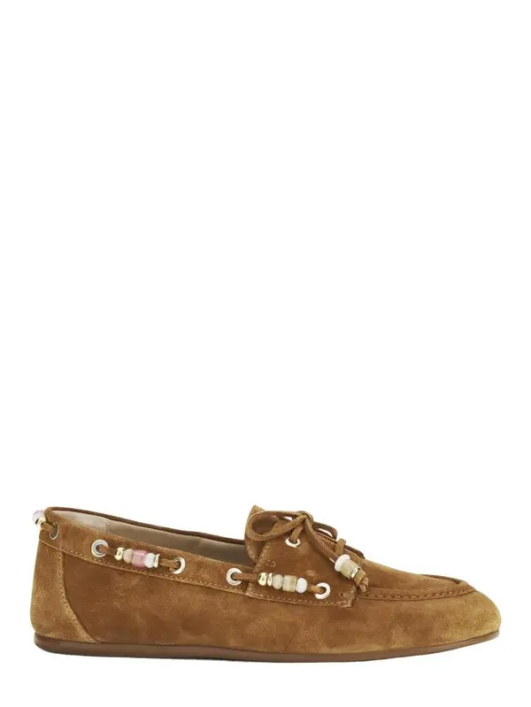 STUART WEITZMAN Majorca Tinsley Loafers - Brown