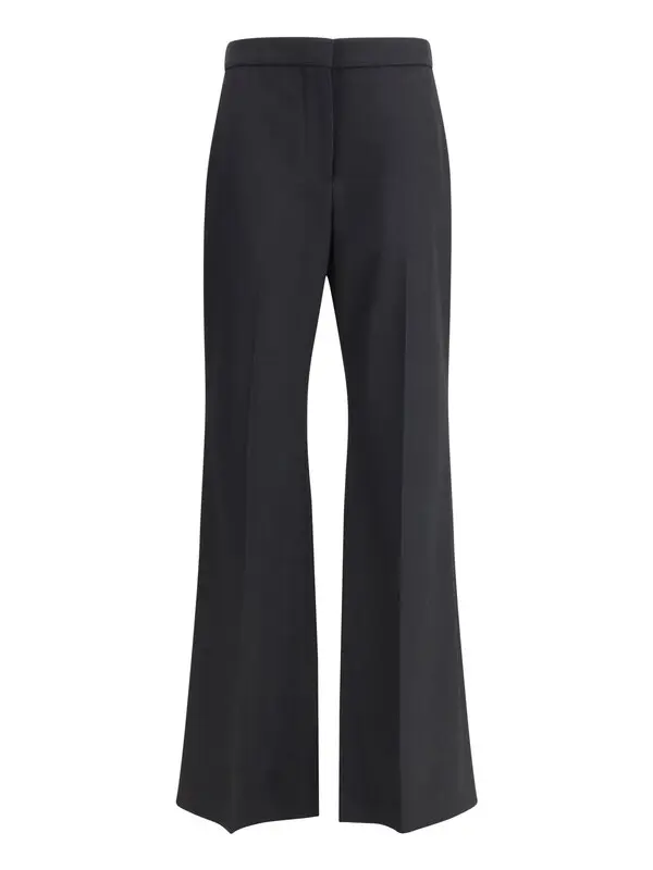 Givenchy Tailored Bootcut Grain De Poudre Wool Pants - Black