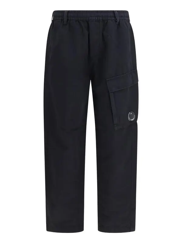 C.P. COMPANY Cotton Rip-stop Boxy Lens Cargo Pants - Black