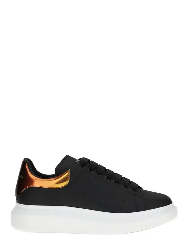 Alexander McQueen Leather Sneakers - Black