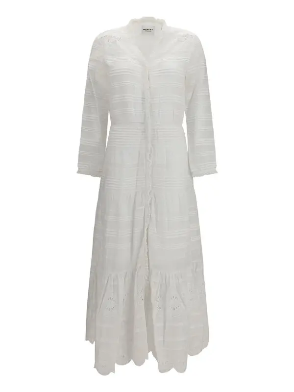 MARANT ETOILE Marant Étoile Daniva Cotton Shirt Dress - White