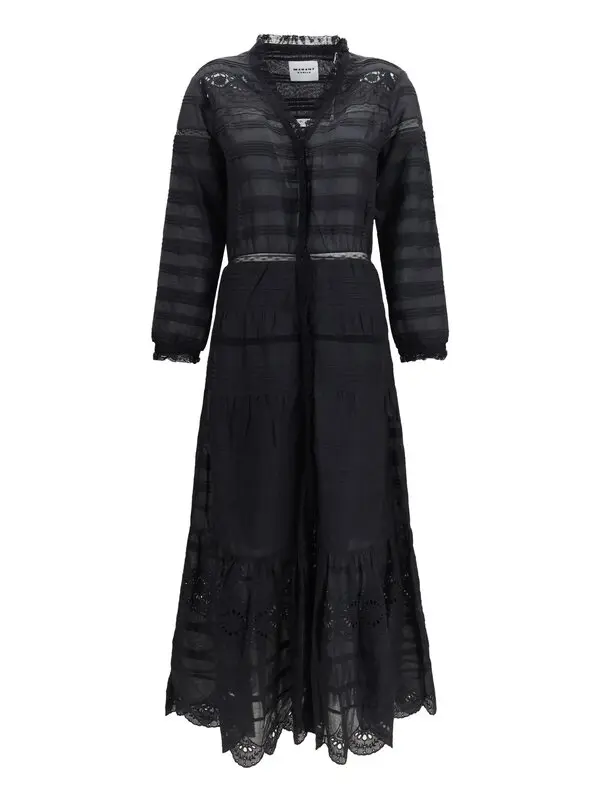 MARANT ETOILE Marant Étoile Daniva Cotton Shirt Dress - Black