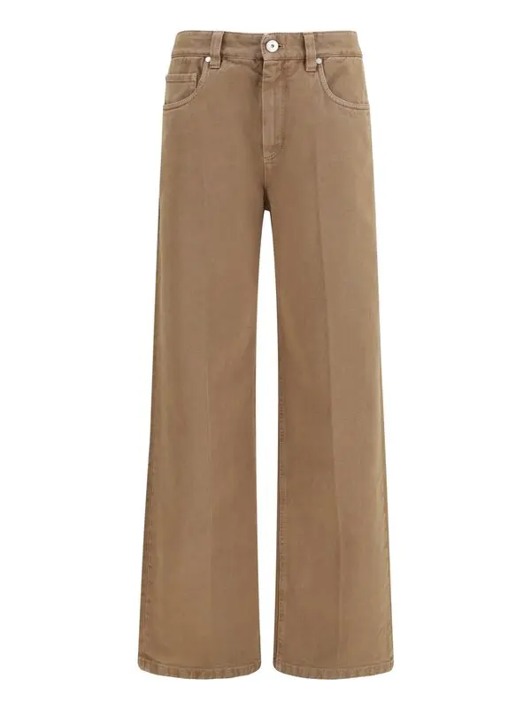 Brunello Cucinelli Straight Leg Jeans - Brown