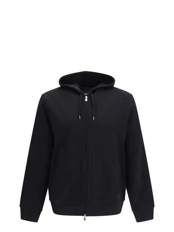 Brunello Cucinelli Cotton Zip-up Hoodie - Black