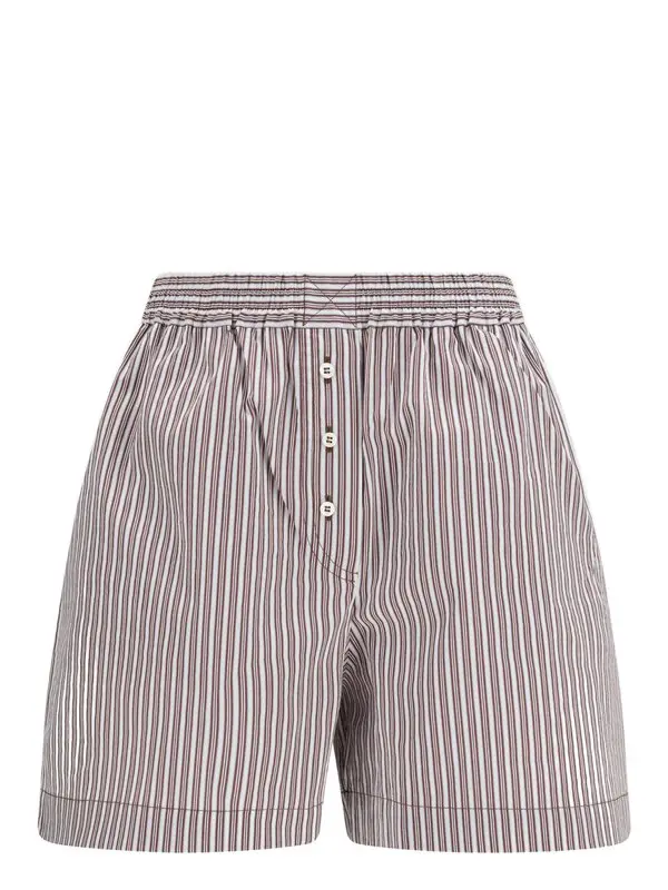Brunello Cucinelli Striped Silk Shorts - Multicolour