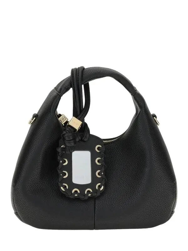 GANNI Hobo Mini Handbag - Black