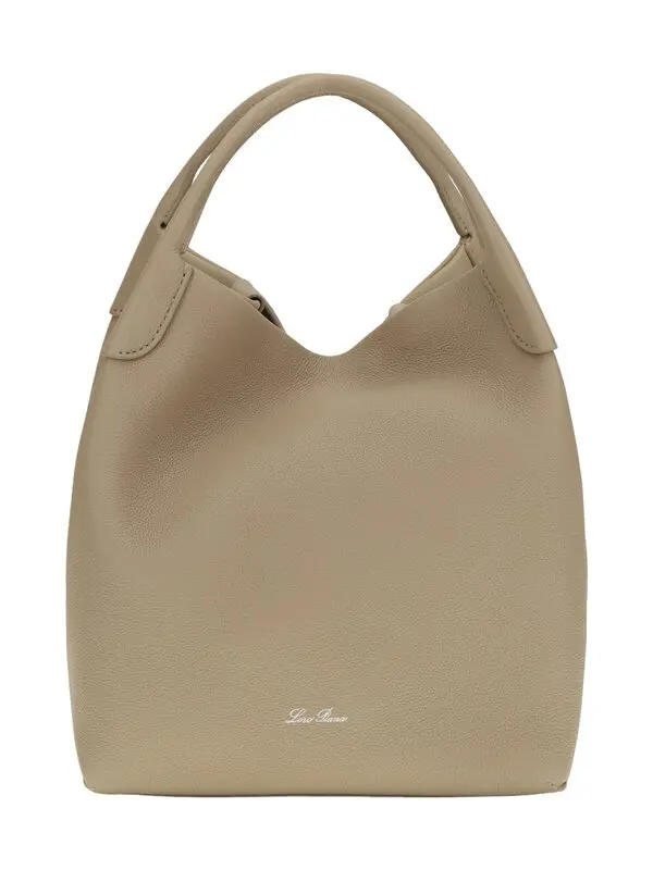 Loro Piana Bale Large Shoulder Bag - Beige