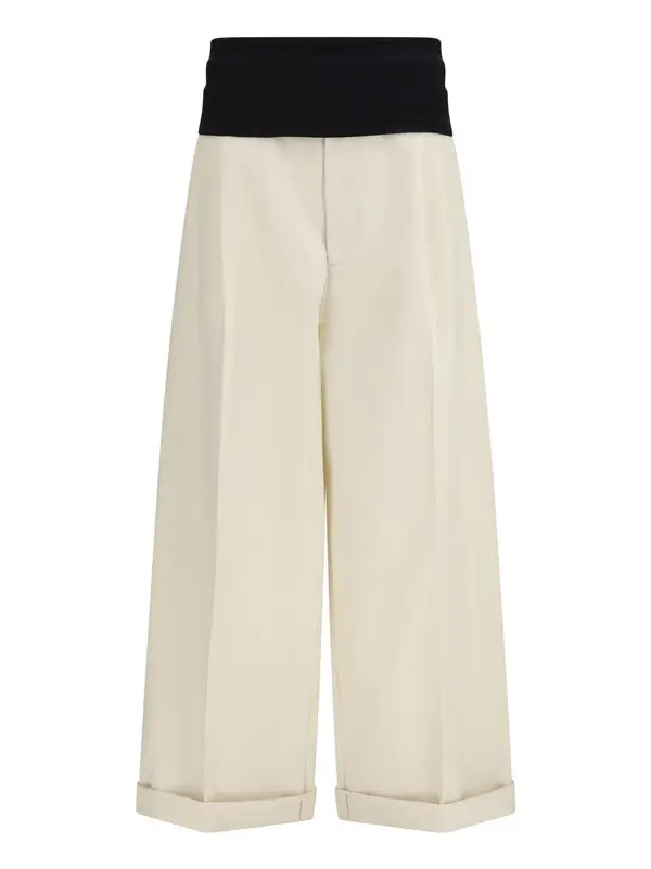 DARKPARK Wendy Wide-leg Pants - Cream