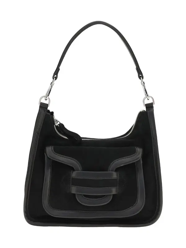 Pierre Hardy Alpha Day Miss Leather Shoulder Bag - Black