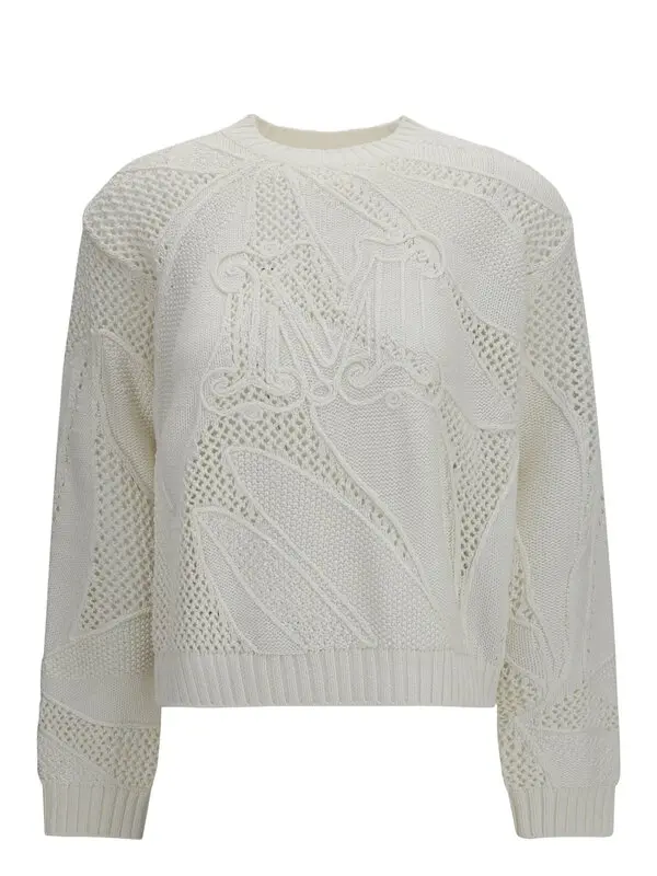 Max Mara Crewneck Sweater - White