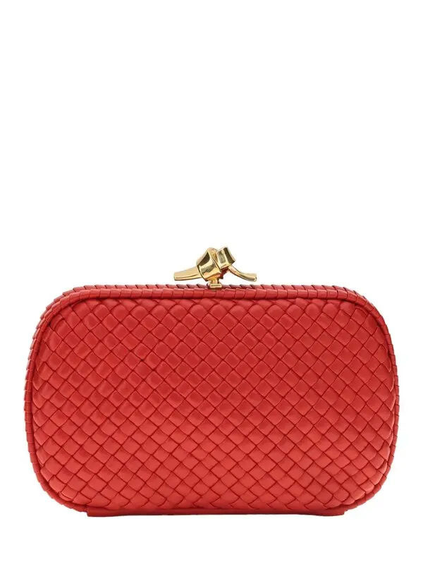 Bottega Veneta Soft Knot Clutch - Red