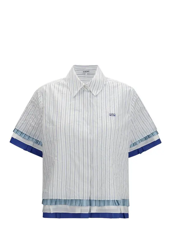 Loewe Striped Short-sleeve Shirt - White