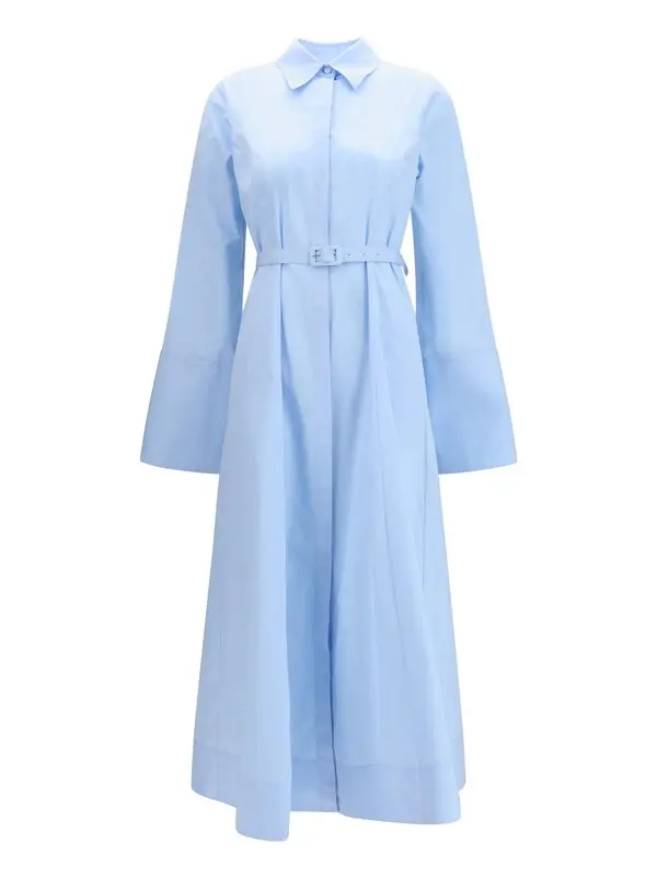Gabriela Hearst Carmina Shirtdress - Light Blue