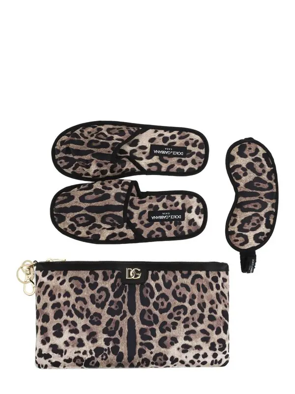 Dolce & Gabbana Leopard Print Comfort Kit - Multicolour