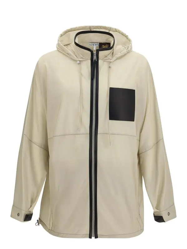 Loewe X Paula's Ibiza Hooded Technical Fabric Jacket - Beige