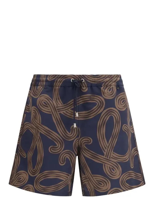 Loewe X Paula's Ibiza Technical Fabric Swim Shorts - Blue